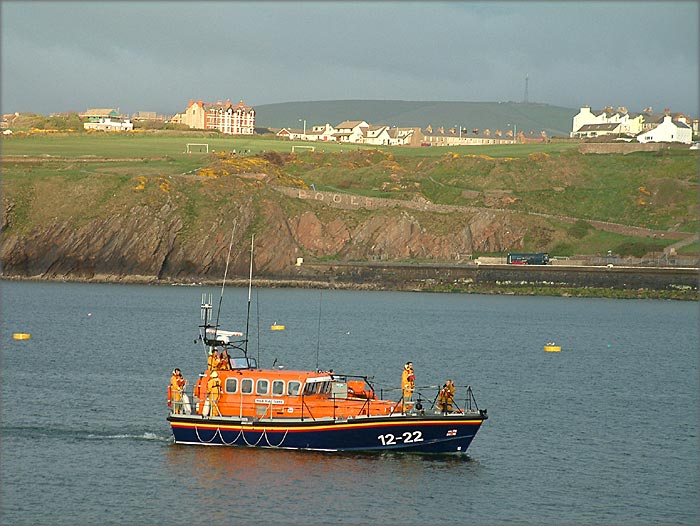 Peel Lifeboat - Ruby Clery - Peel Bay - Isle of Man.